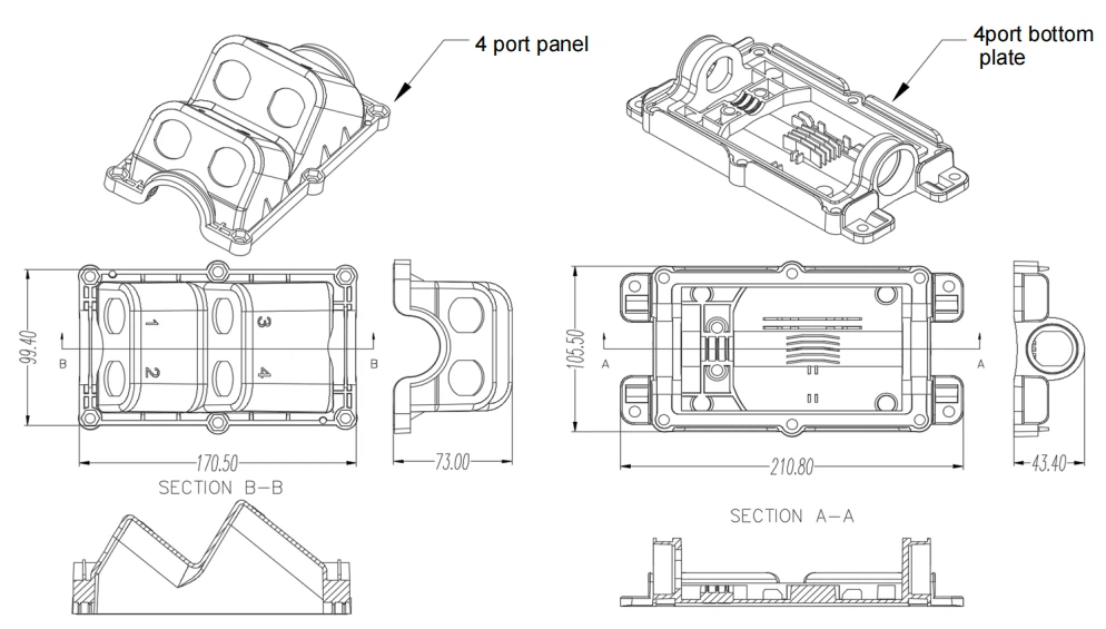 OptiTap MST Multiport Fiber Terminal